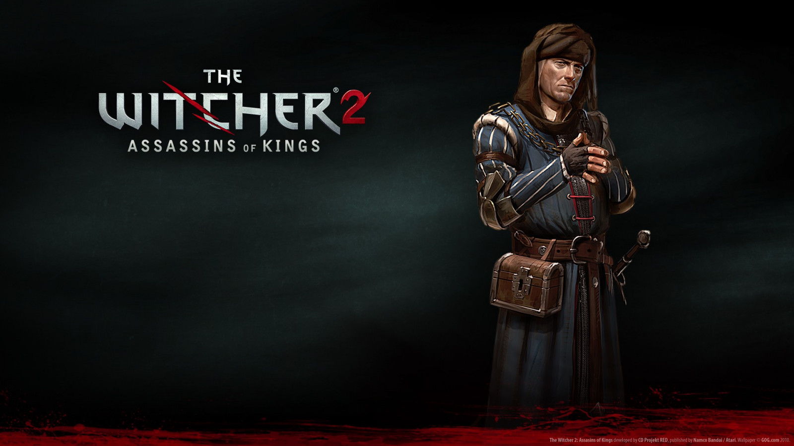 Wallpaper : video games, red, The Witcher, The Witcher 2 Assassins of ...