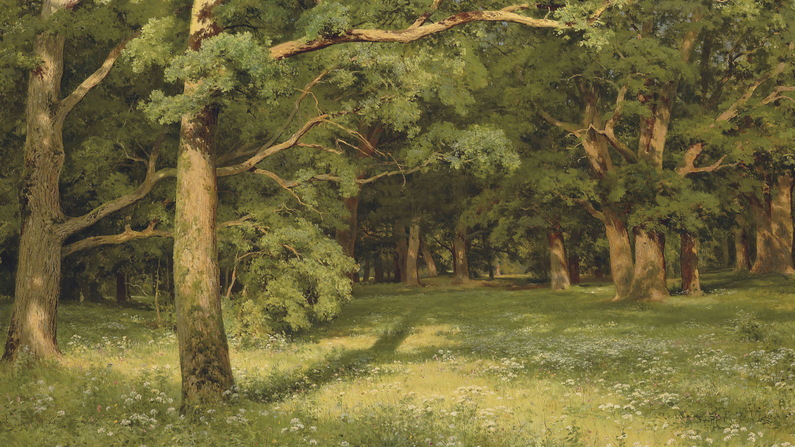 Wallpaper : painting, forest, trees 3840x2160 - Silriti - 2125259 - HD ...