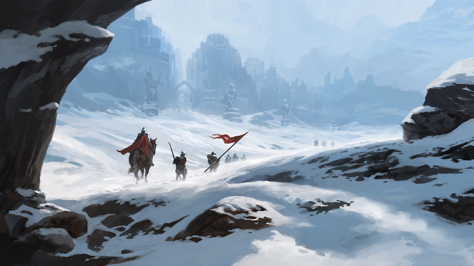 Obrázky na plochu : veľkomesto, sneh, zimné, ľad, bojovník, polárne ...