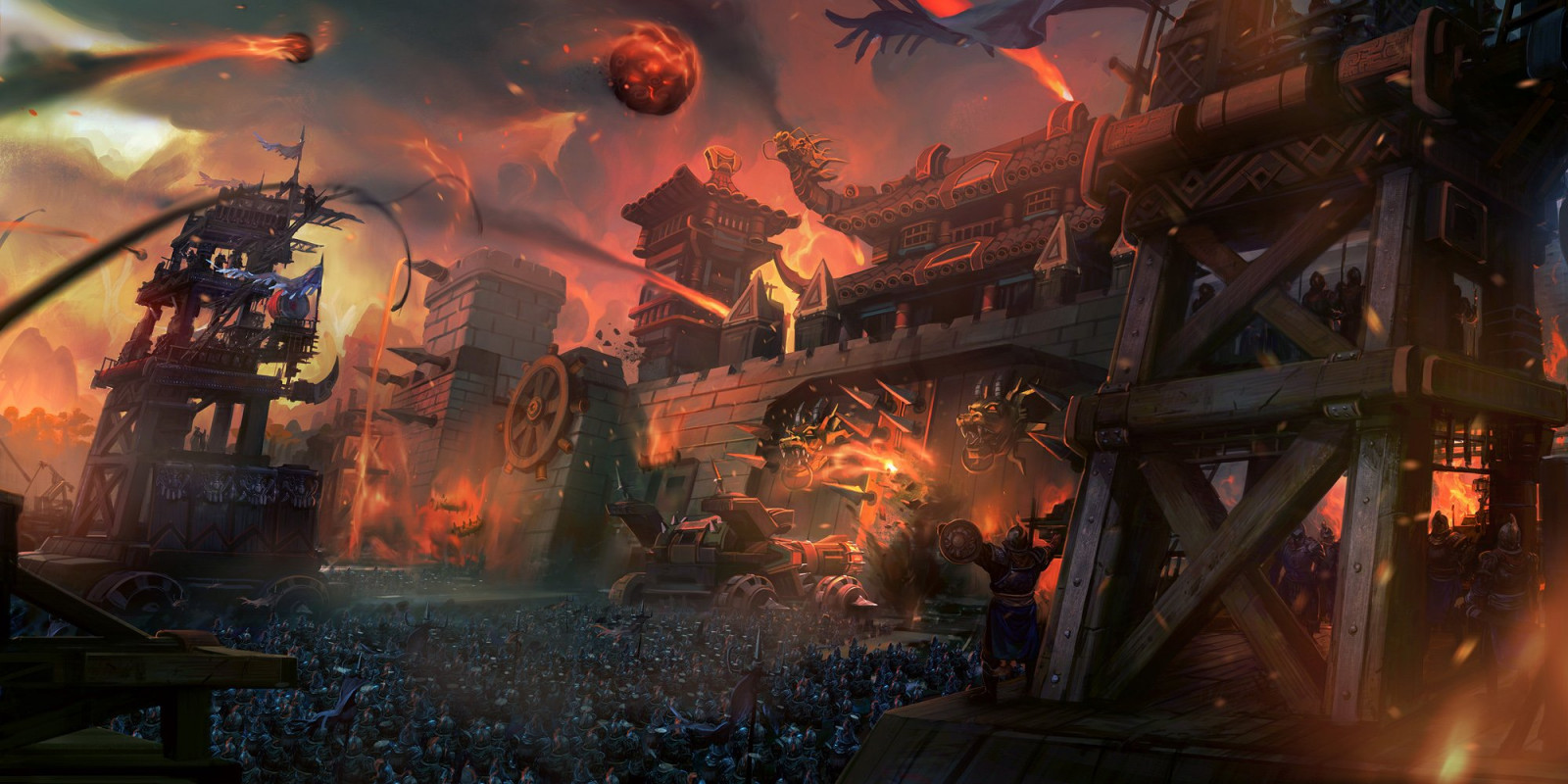 Wallpaper : 1tko, 2000x1000 px, action, artwork, Asian, battle, Chinese ...