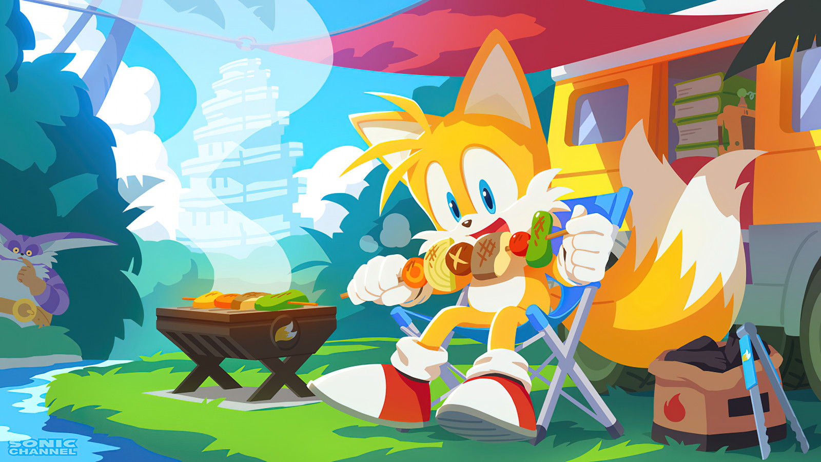 Wallpaper : karakter ekor, Yui Karasuno, rubah, sega, Video Game Art ...