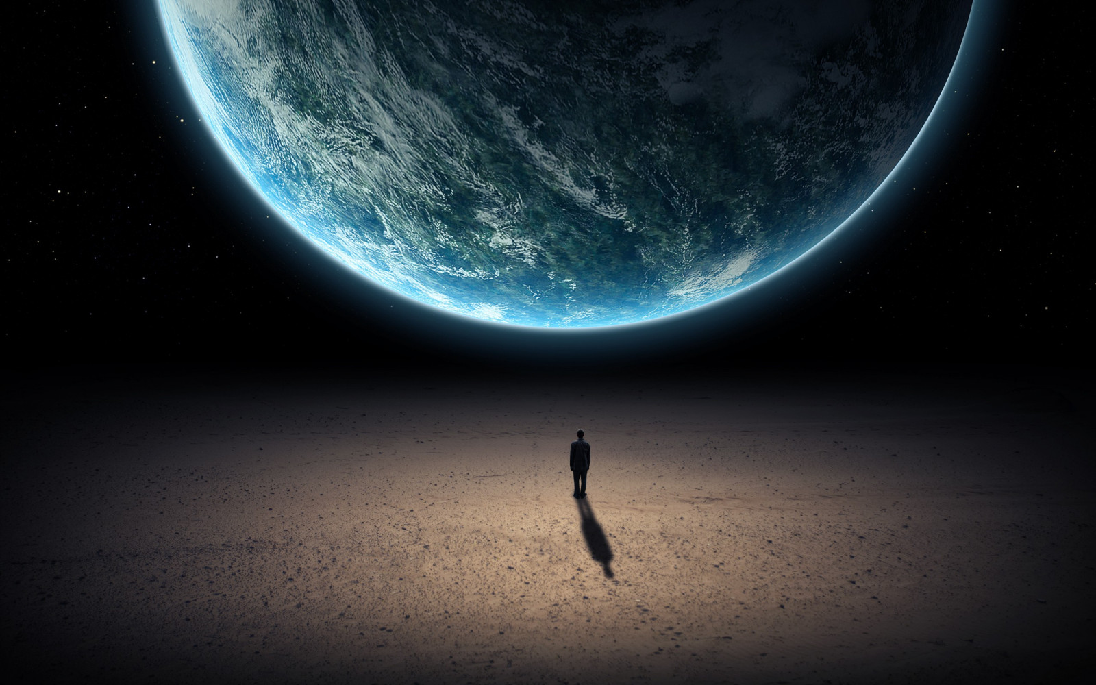 Wallpaper : digital art, planet, shadow, Earth, space art, world ...
