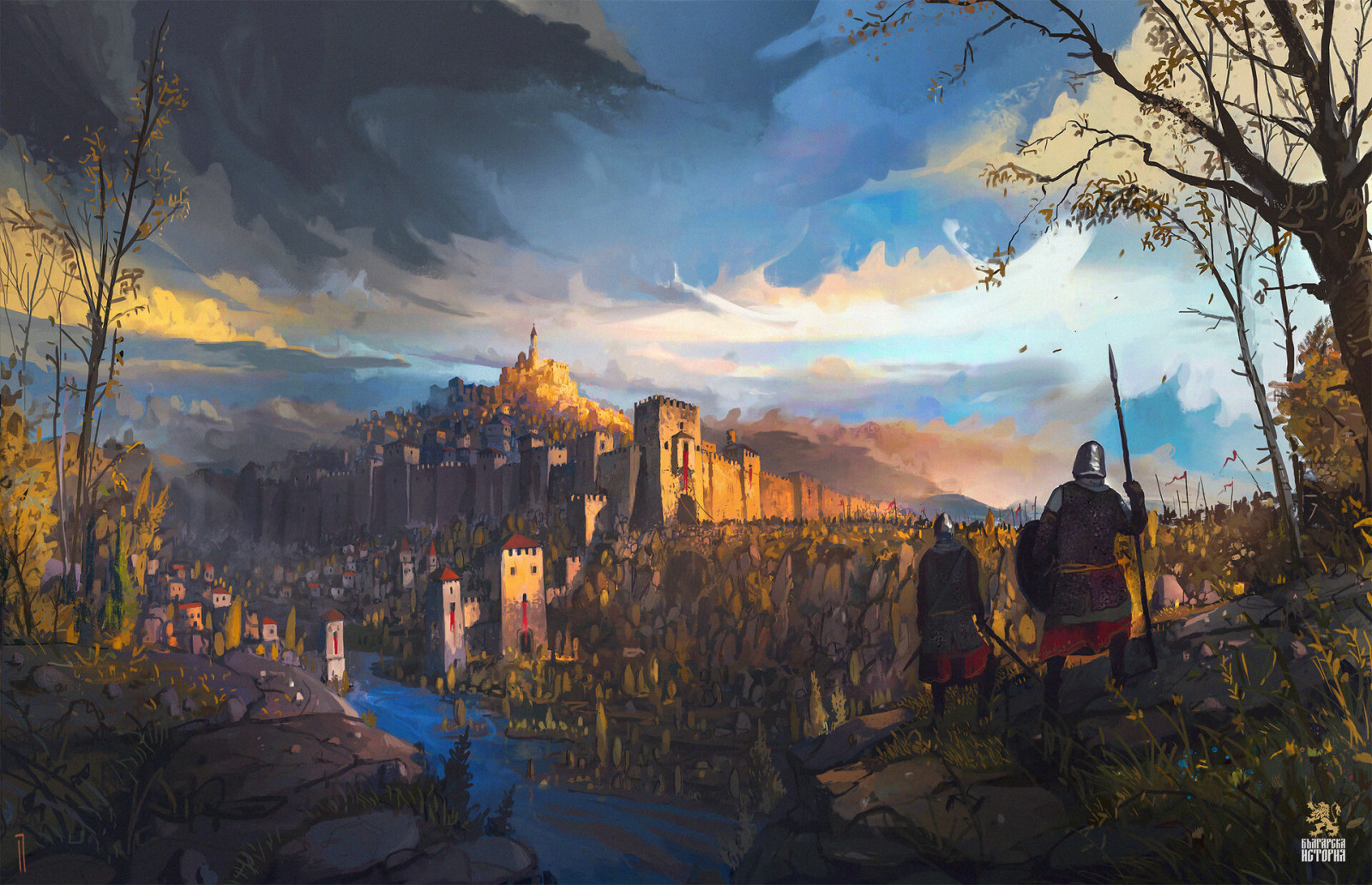 Wallpaper Ismail Inceoglu Artwork Fantasy Art Fantasy City Spear