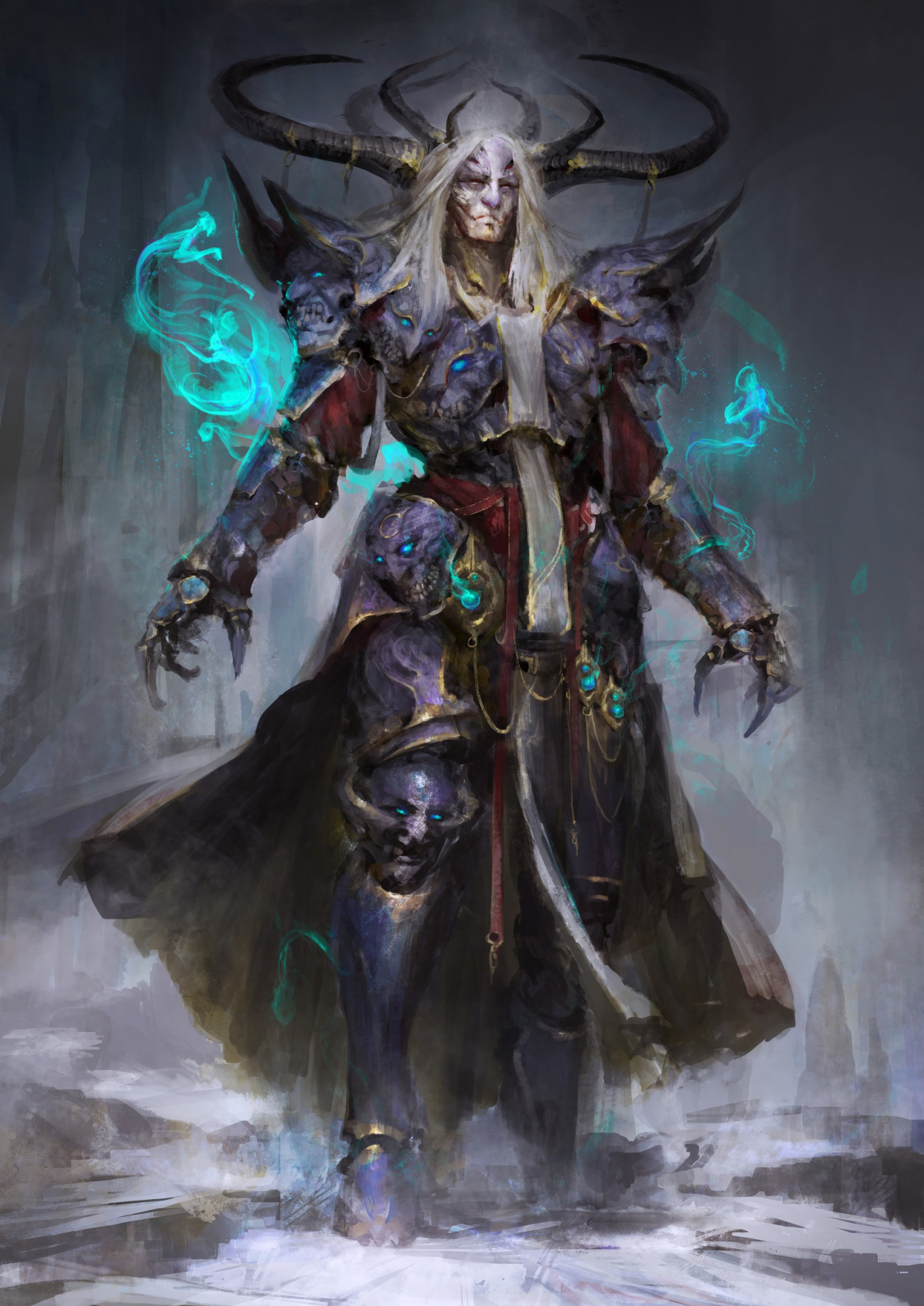 배경 화면 : 삽화, 판타지 아트, 마법, 악마, 신화학, 가상의 인물, 여자 전사 1920x2715 - kejsirajbek ...