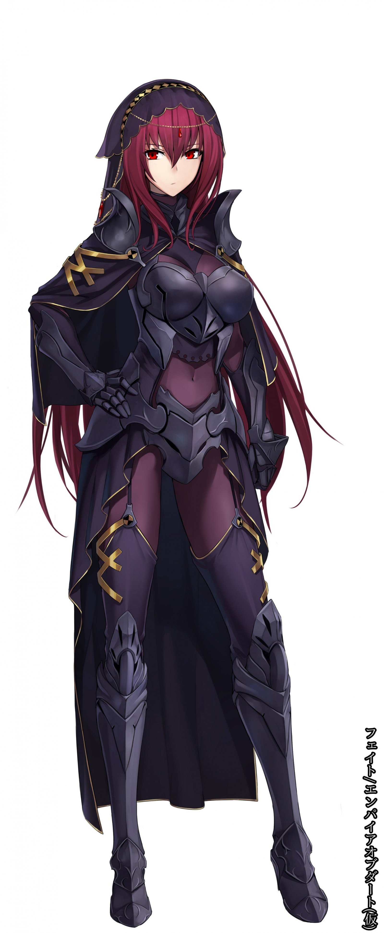 Wallpaper Illustration Redhead Long Hair Anime Girls Stockings Armor Red Eyes Bodysuit
