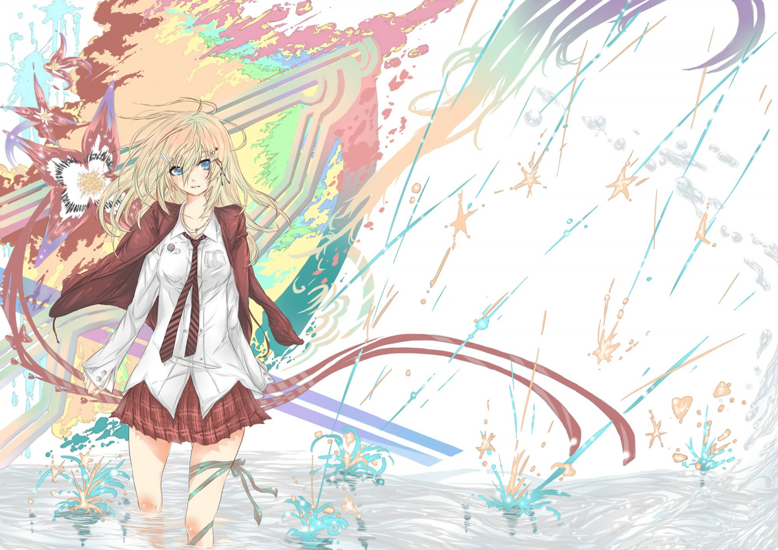 Wallpaper : drawing, illustration, anime, abstract, cartoon, school ...