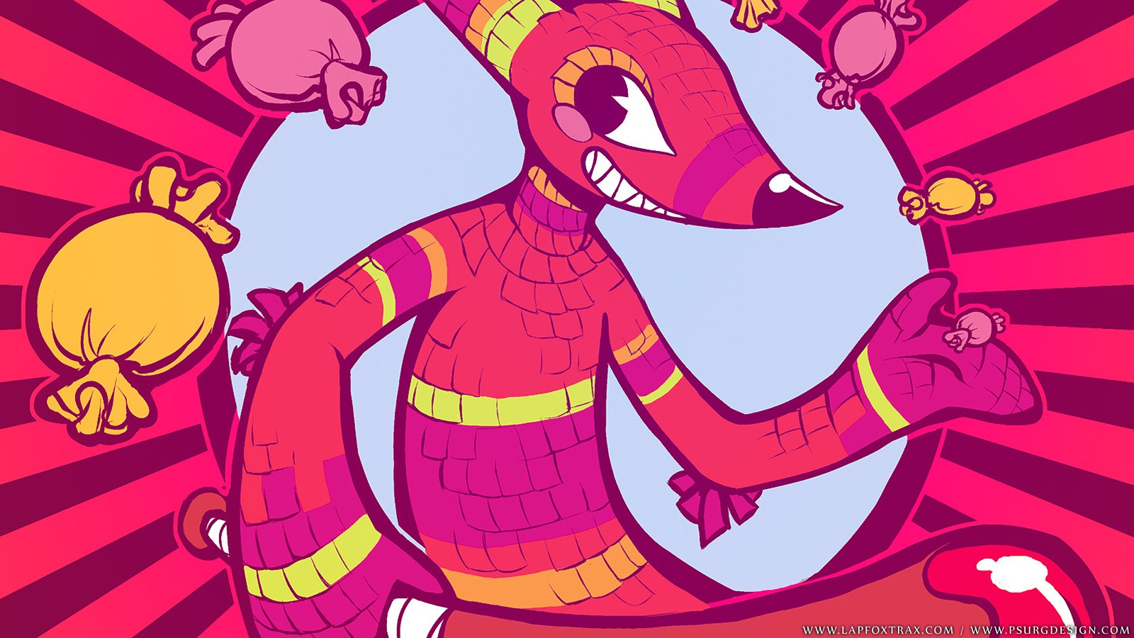 วอลเปเปอร์ : ภาพประกอบ, เพลง, การ์ตูน, Lapfox Trax, ตัวอักษร 1600x900 ...