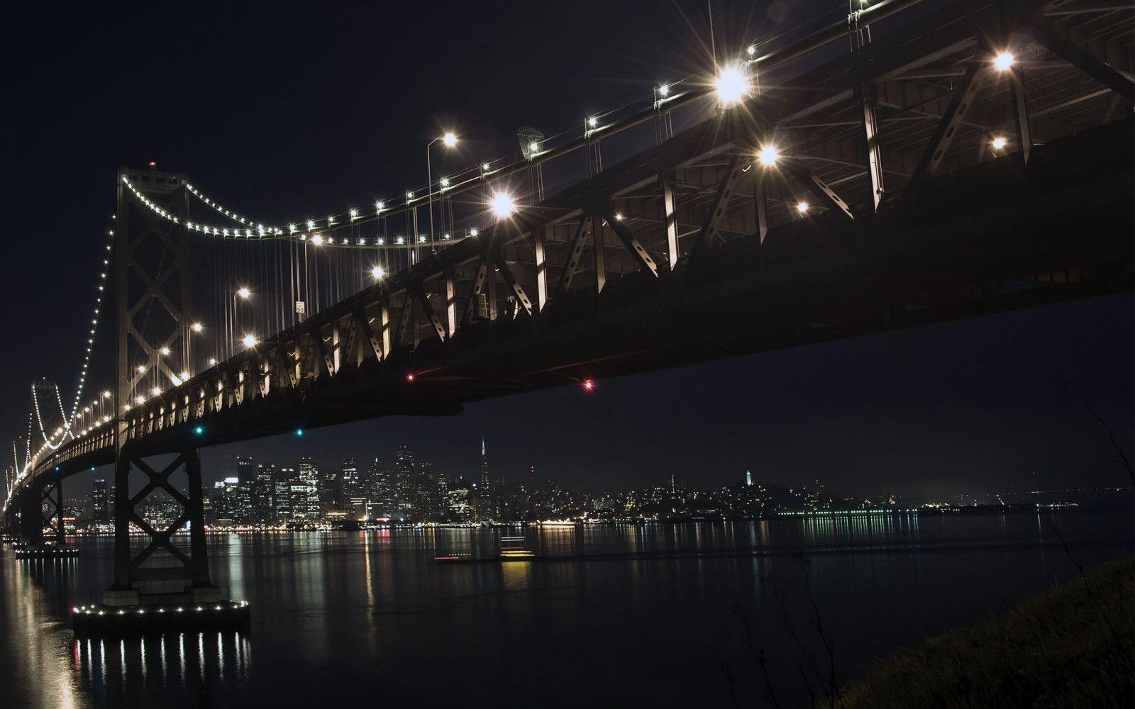 Tapety : noc, prosinec, most, město, zima, HDR 2560x1600 - goodfon ...