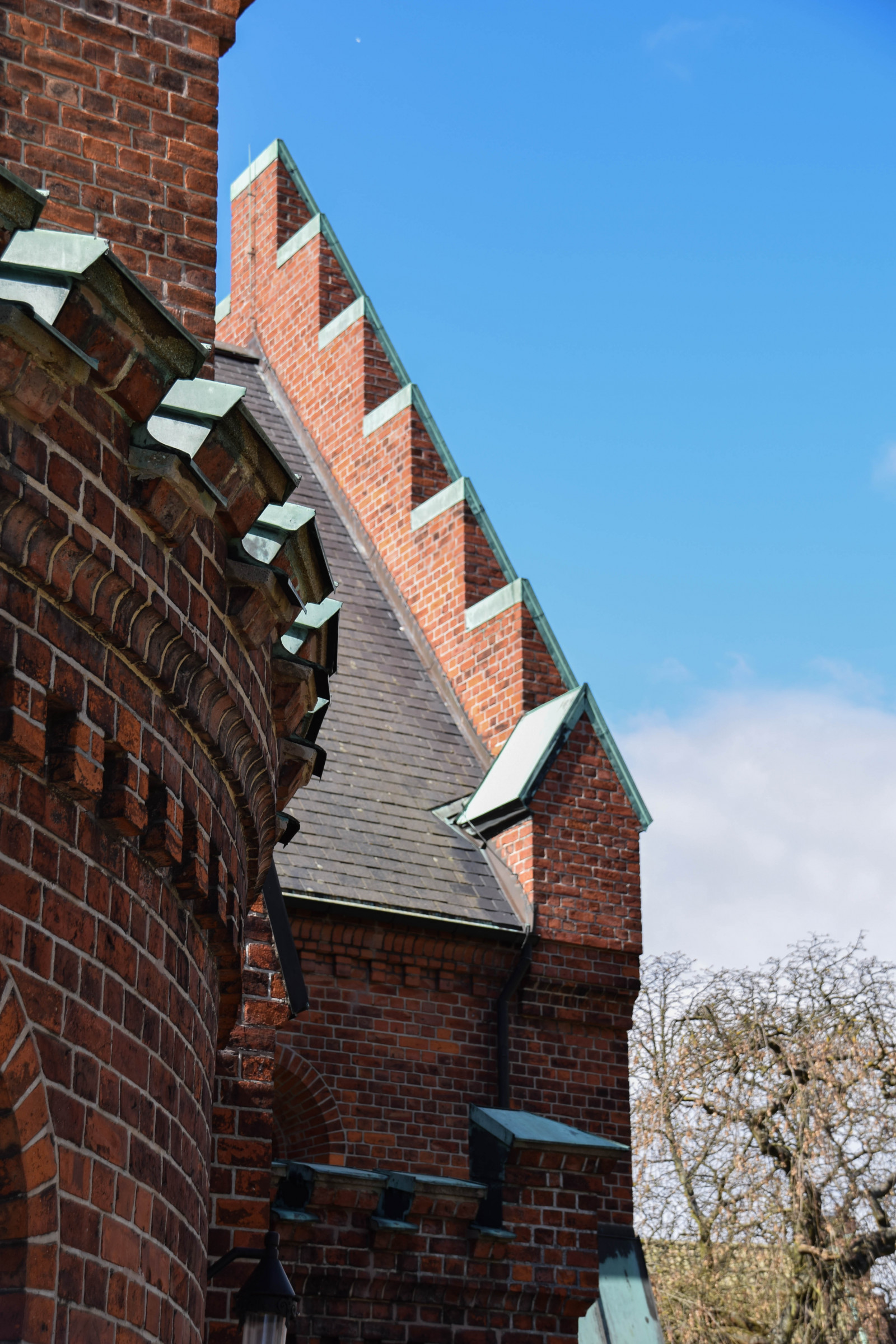 Baggrunde : by, arkitektur, væg, hus, tårn, Sverige, kirke, Mursten ...