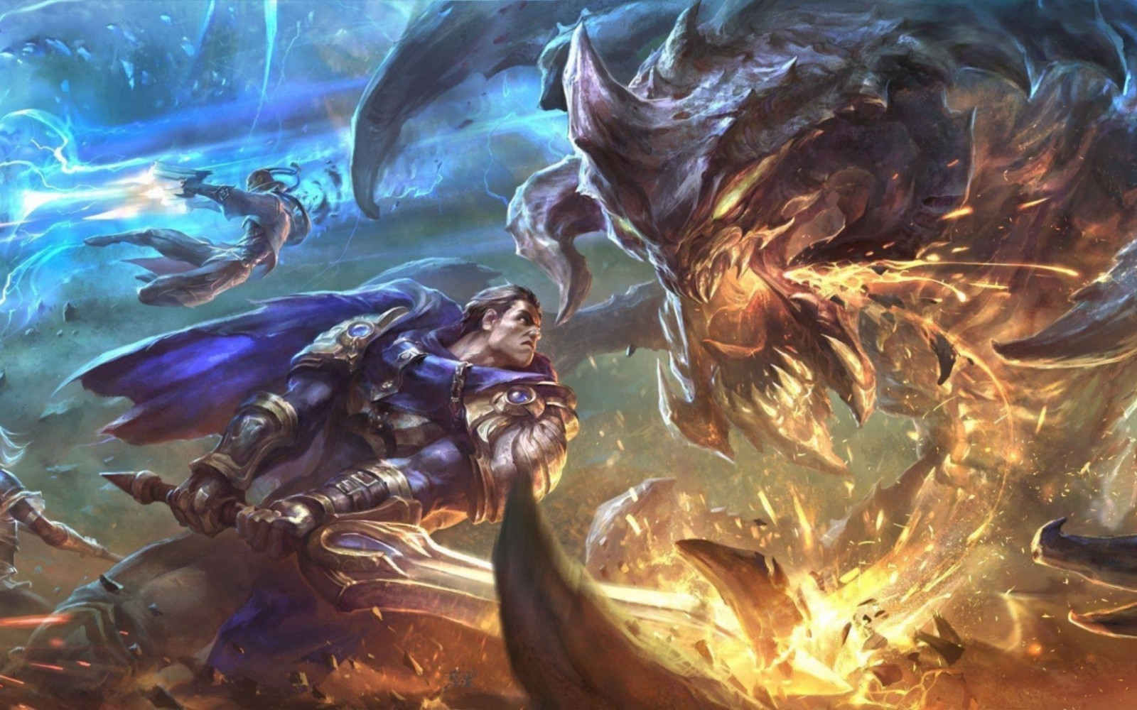 배경 화면 : 리그 오브 레전드, 문자들, 전투 1680x1050 - - 991079 - 배경 화면 - WallHere