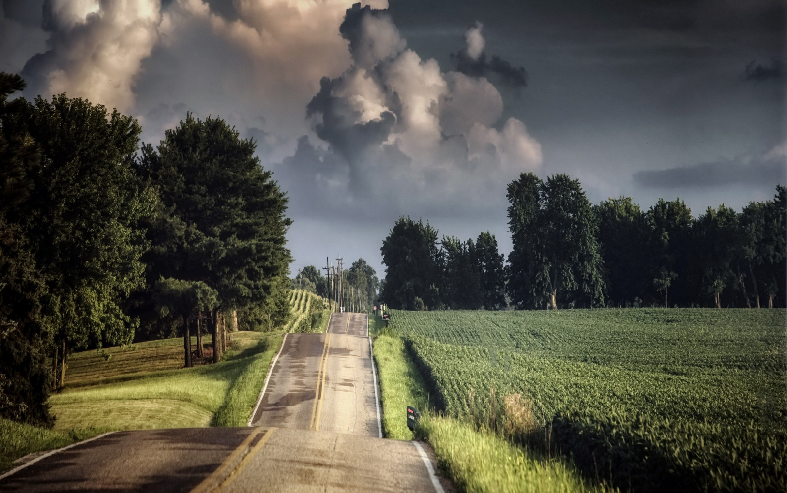 Wallpaper : road, landscape, sky, clouds 2048x1284 - WallpaperManiac ...