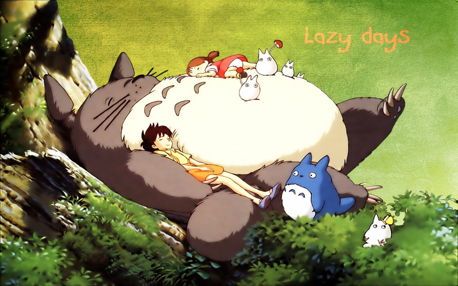 Sfondi : illustrazione, cartone animato, il mio vicino Totoro, Studio ...