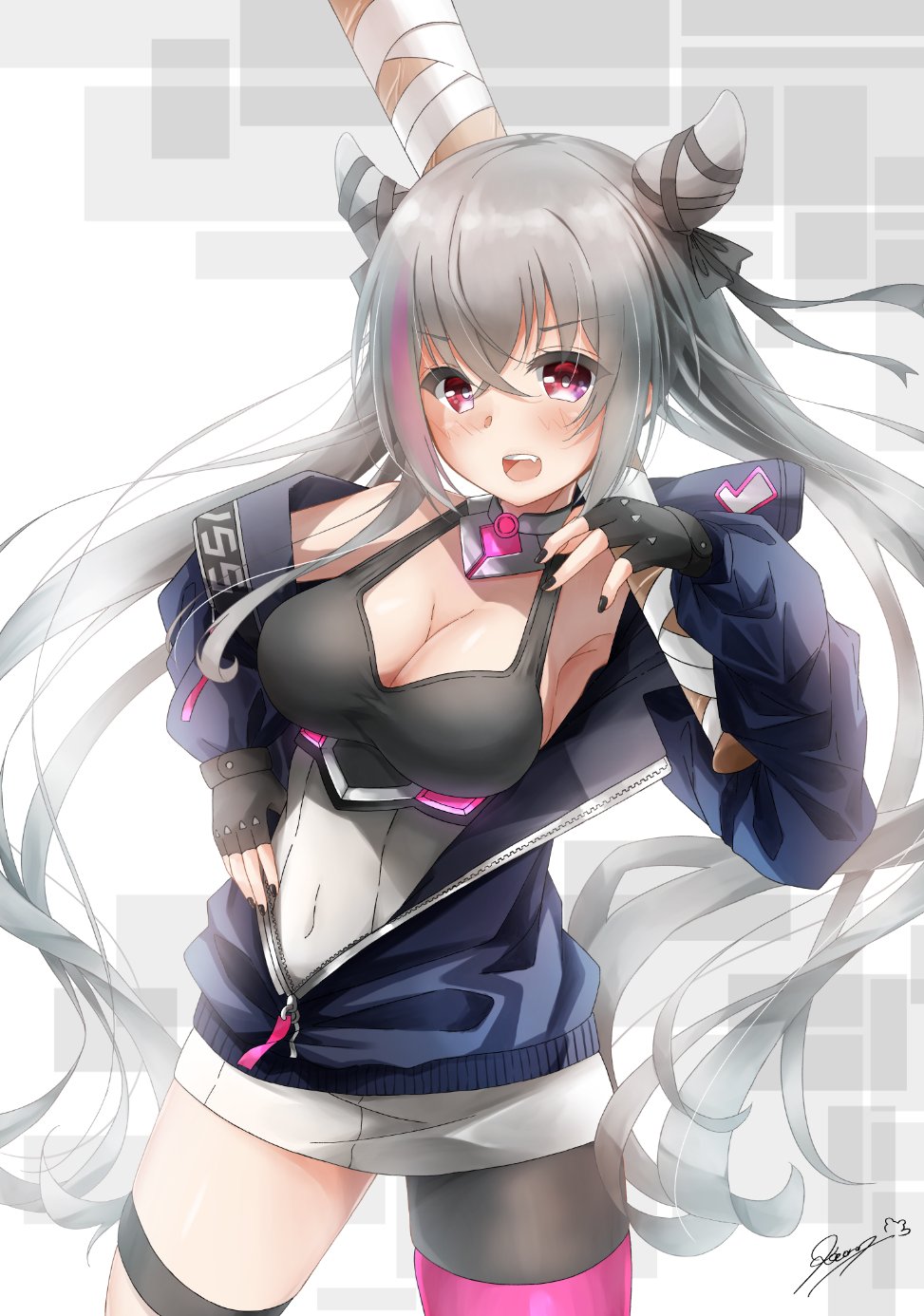 배경 화면 : 애니메이션 소녀들, Azur Lane, San Francisco Azur lane, 돌연변이, 흰머리, 독주, 삽화, 디지털 아트, 팬 아트 973x1386 ...