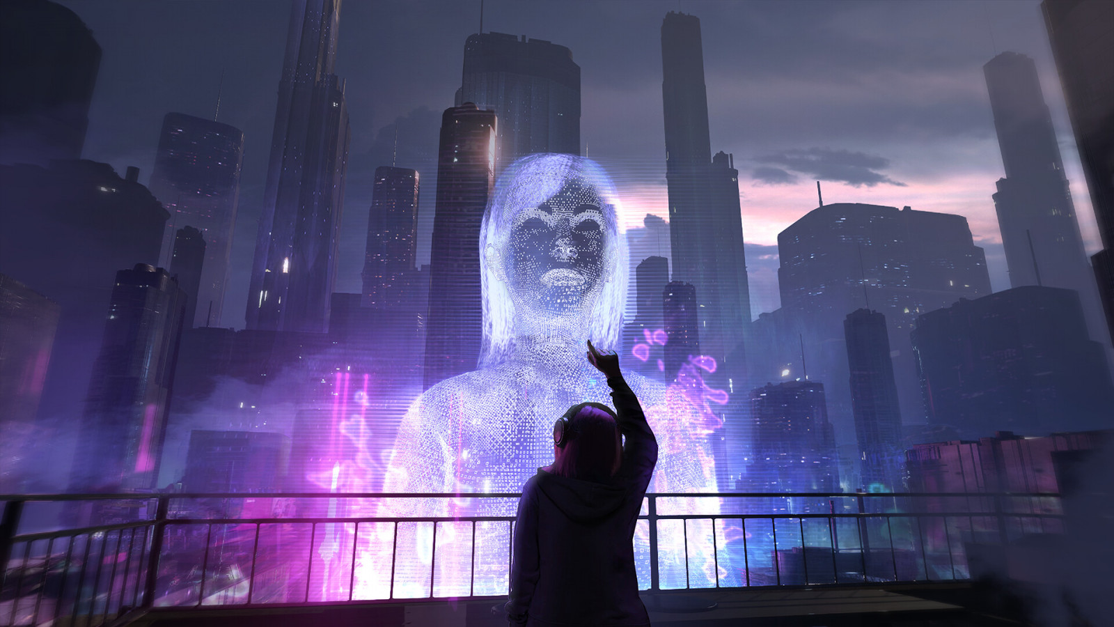 배경 화면 : 삽화, 디지털 아트, cyber city, 미래의, 사이버 펑크 1920x1080 - liuxiyuan13 ...