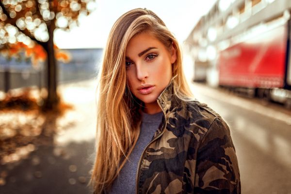 Wallpaper Face Trees Women Model Blonde Depth Of Field Winter