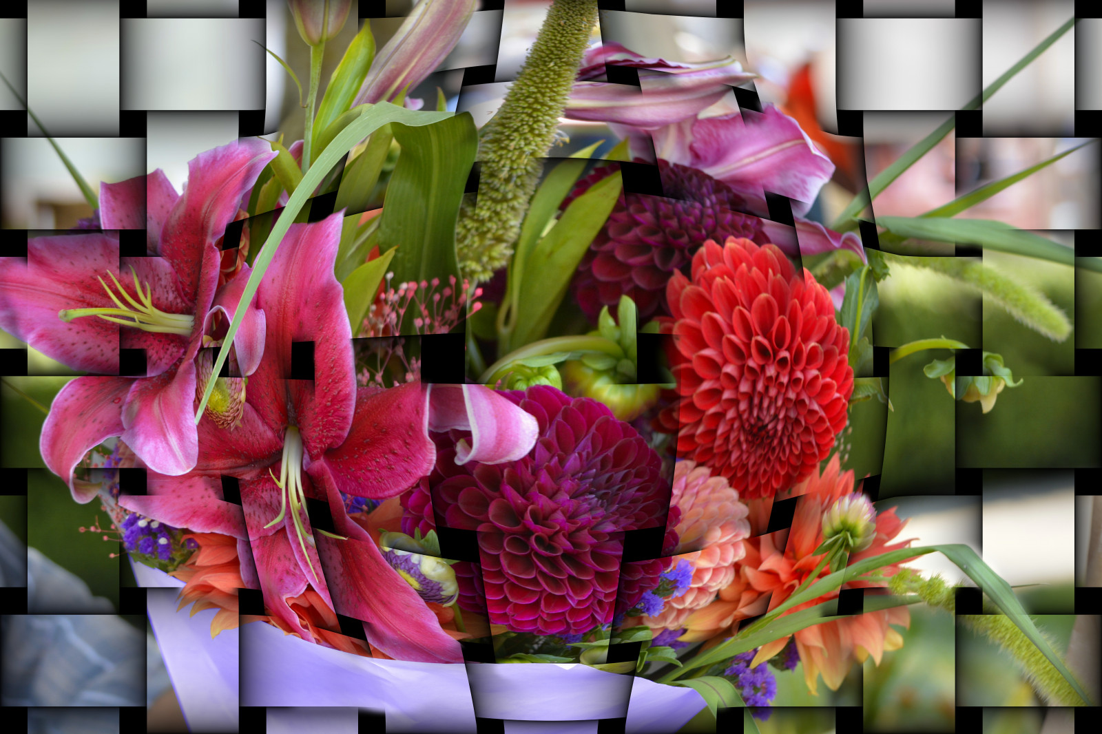 Wallpaper : leaves, ribbon, pink, distortion, warp, magenta, ART, flora ...