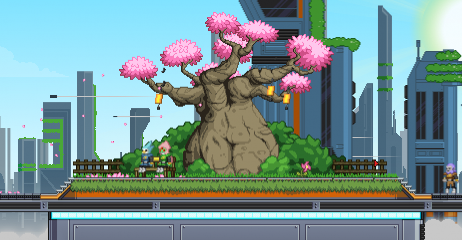 Wallpaper : Starbound, video games, trees, flowers 1734x902 ...