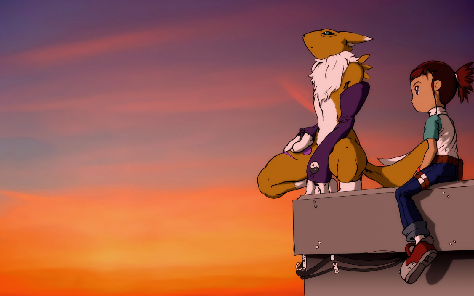 배경 화면 : 삽화, 만화, Renamon, 디지몬 어드벤처, 스크린 샷 2560x1600 - UTP - 196545 - 배경 ...