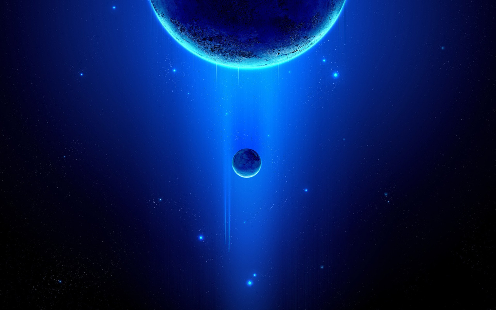 Wallpaper : 1920x1200 px, blue, Moon, planet, space art, stars ...