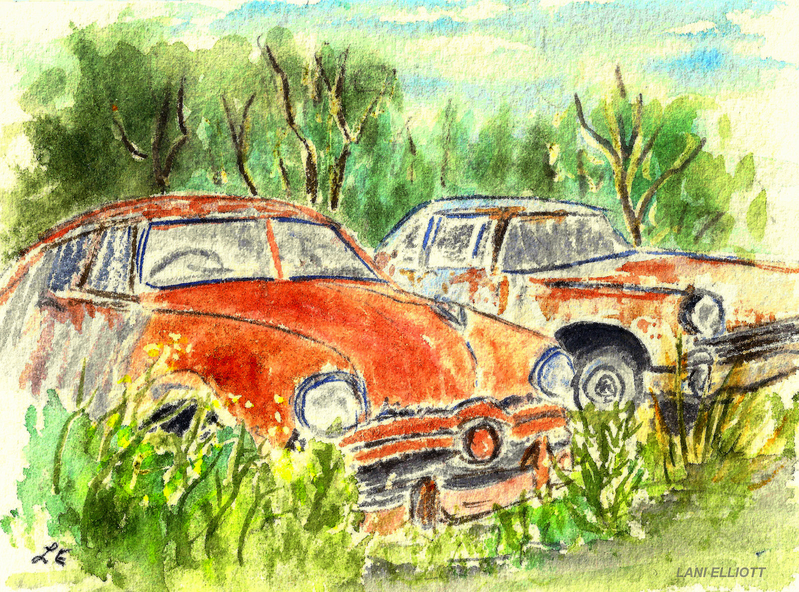 Baggrunde : biler, relikvier, oldcars, singlespinnerford, Ford, akvarel ...