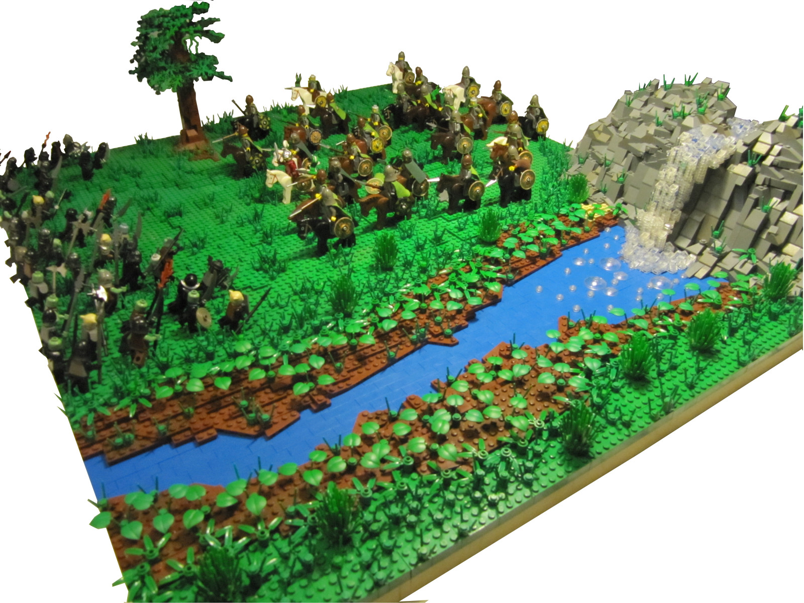 Wallpaper : grass, battle, rings, LEGO, jungle, tree, lotr, biome, lord ...