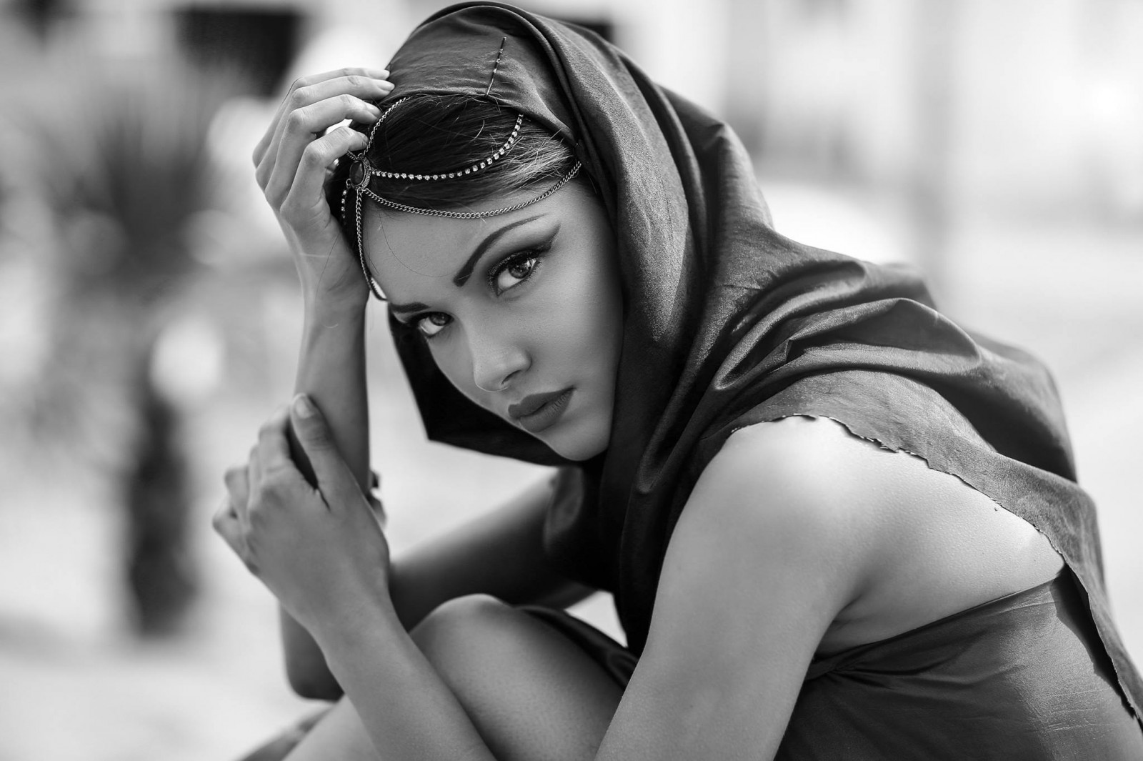 Wallpaper Alessandro Di Cicco Portrait Women Monochrome Model