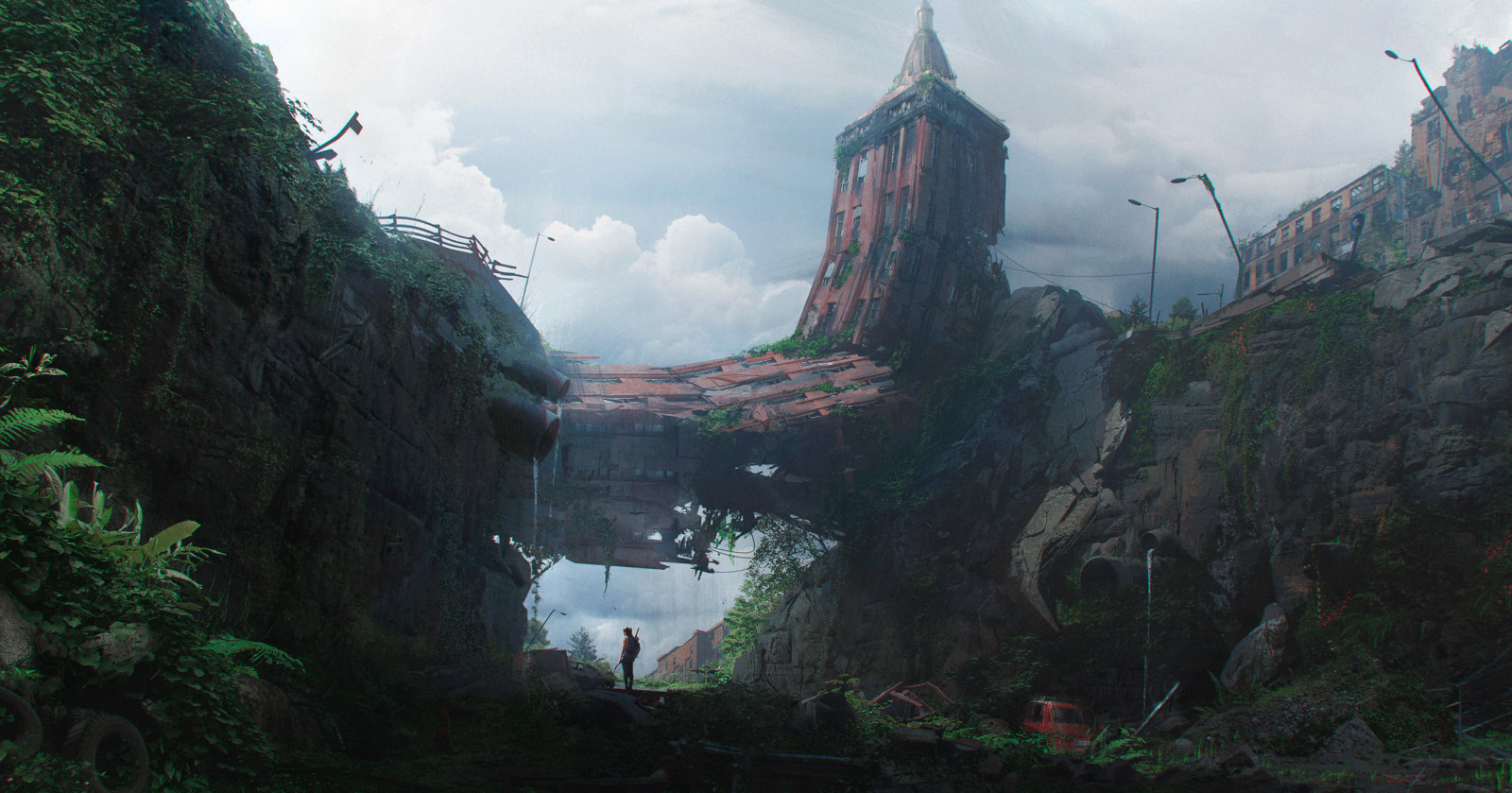 Wallpaper : artwork, digital art, urban decay 2746x1440 - RaidyHD ...