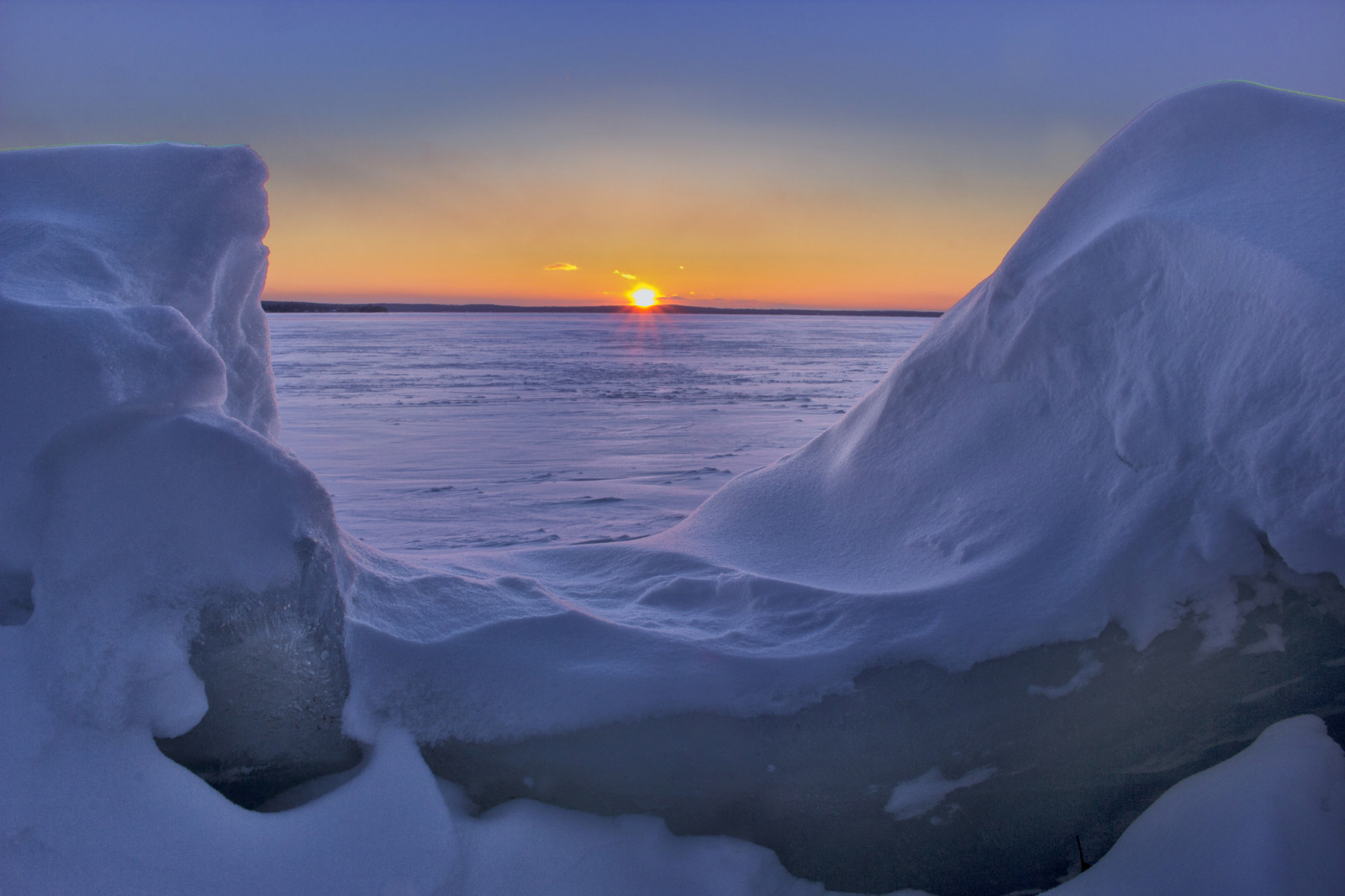 Wallpaper : danau, Higgins, Michigan, salju 2048x1365 - wallhaven ...