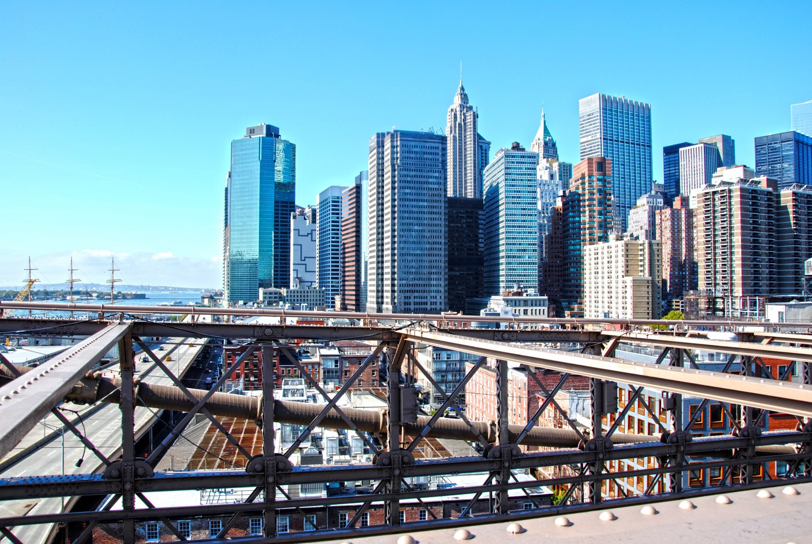 Wallpaper : city, cityscape, sky, skyline, skyscraper, bridge ...