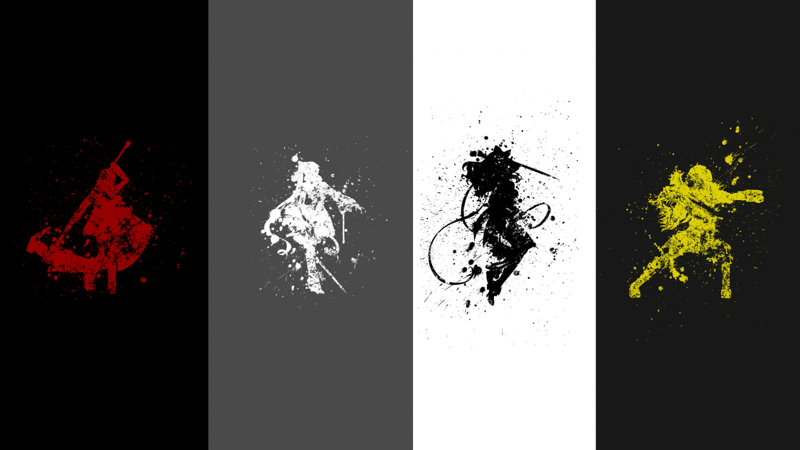 Wallpaper : illustration, anime, text, graphic design, RWBY, brand ...