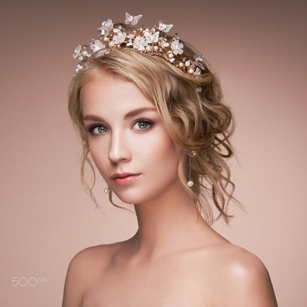 Wallpaper Dexon3d Cgi Elves Blonde Tiaras Portrait Blue Eyes