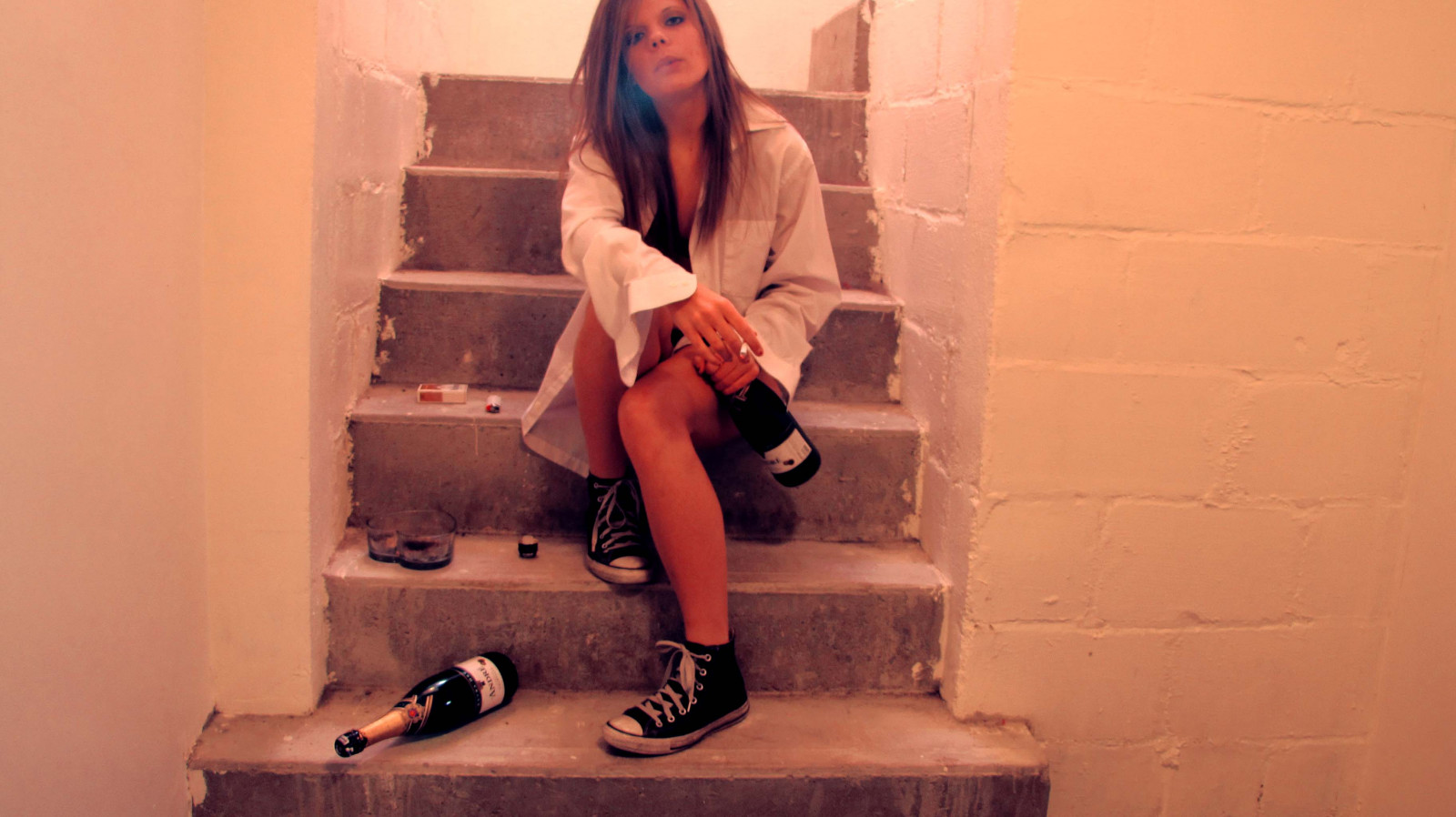Wallpaper Red Photograph Pink Footwear Girl Shoulder Standing