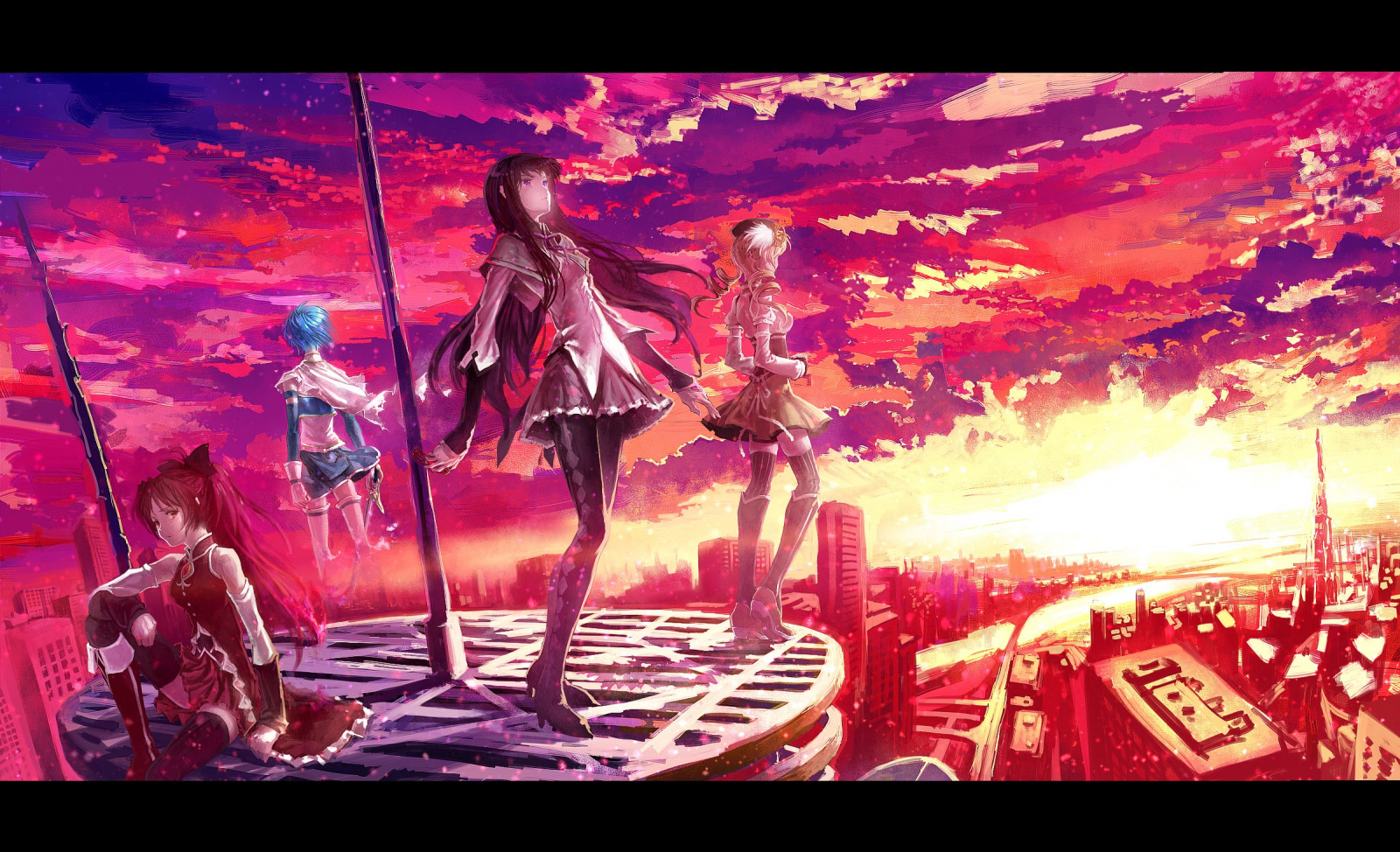 Fondos De Pantalla Anime Chicas Anime Mahou Shoujo Madoka Magica Póster Actuación