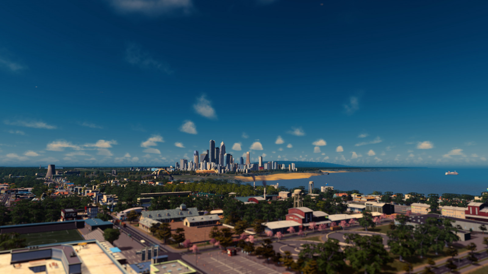 Wallpaper : landscape, video games, sea, city, cityscape, sky, skyline ...