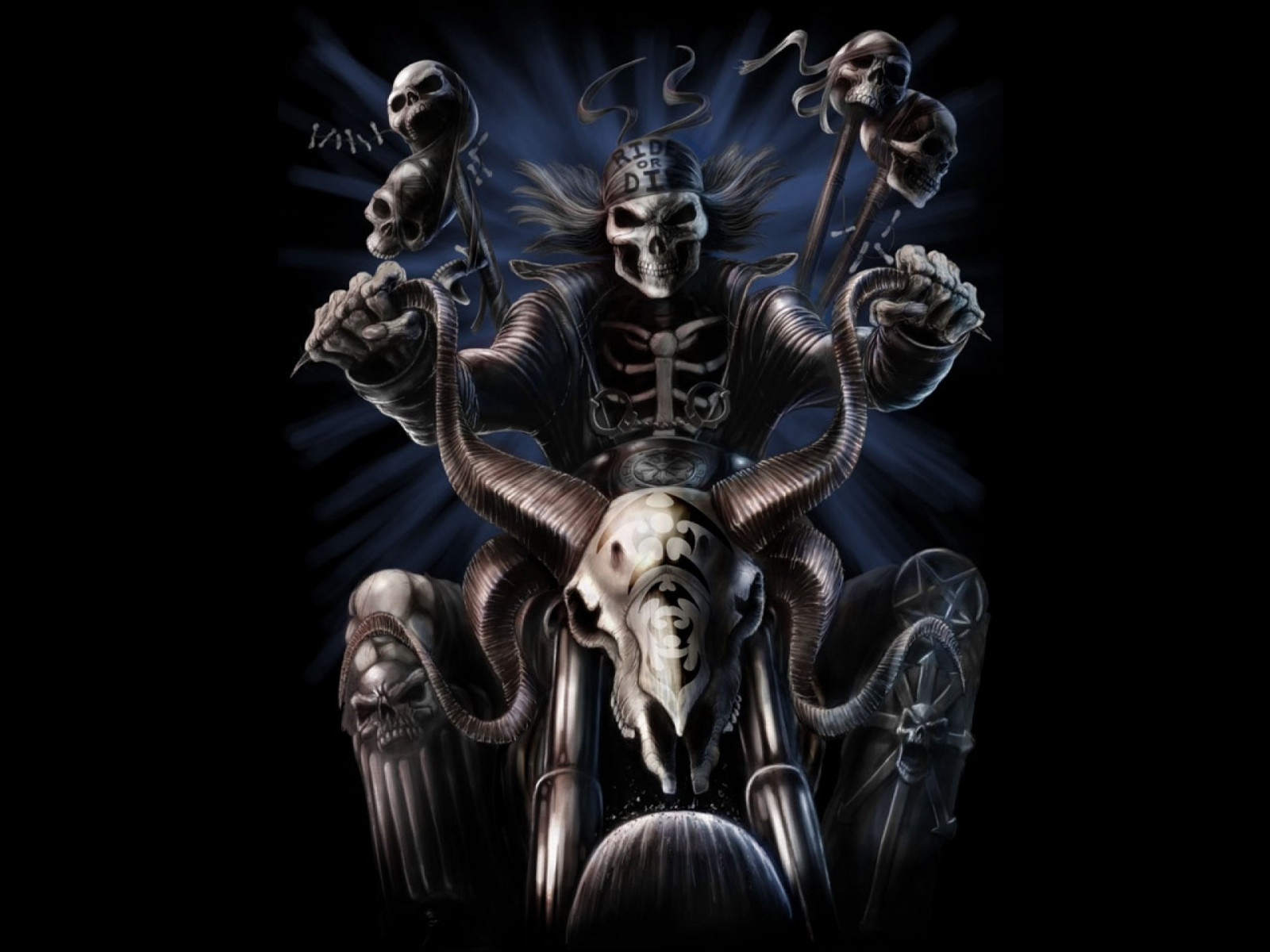 Wallpaper 1920x1440 Px Art Artwork Dark Evil Horror Skeleton Skull Skulls 1920x1440