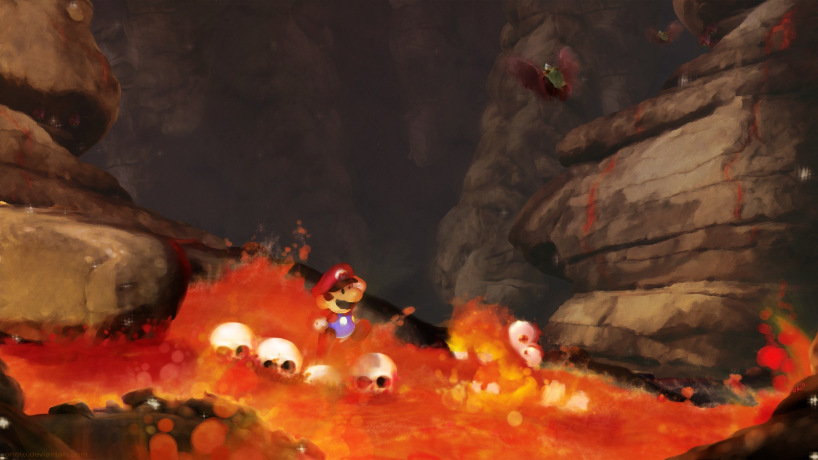 Bakgrundsbilder : 3840x2160 px, bros, lava, mario, super 3840x2160 ...