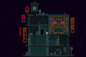 Wallpaper : illustration, video games, house, Fez, facade, screenshot ...