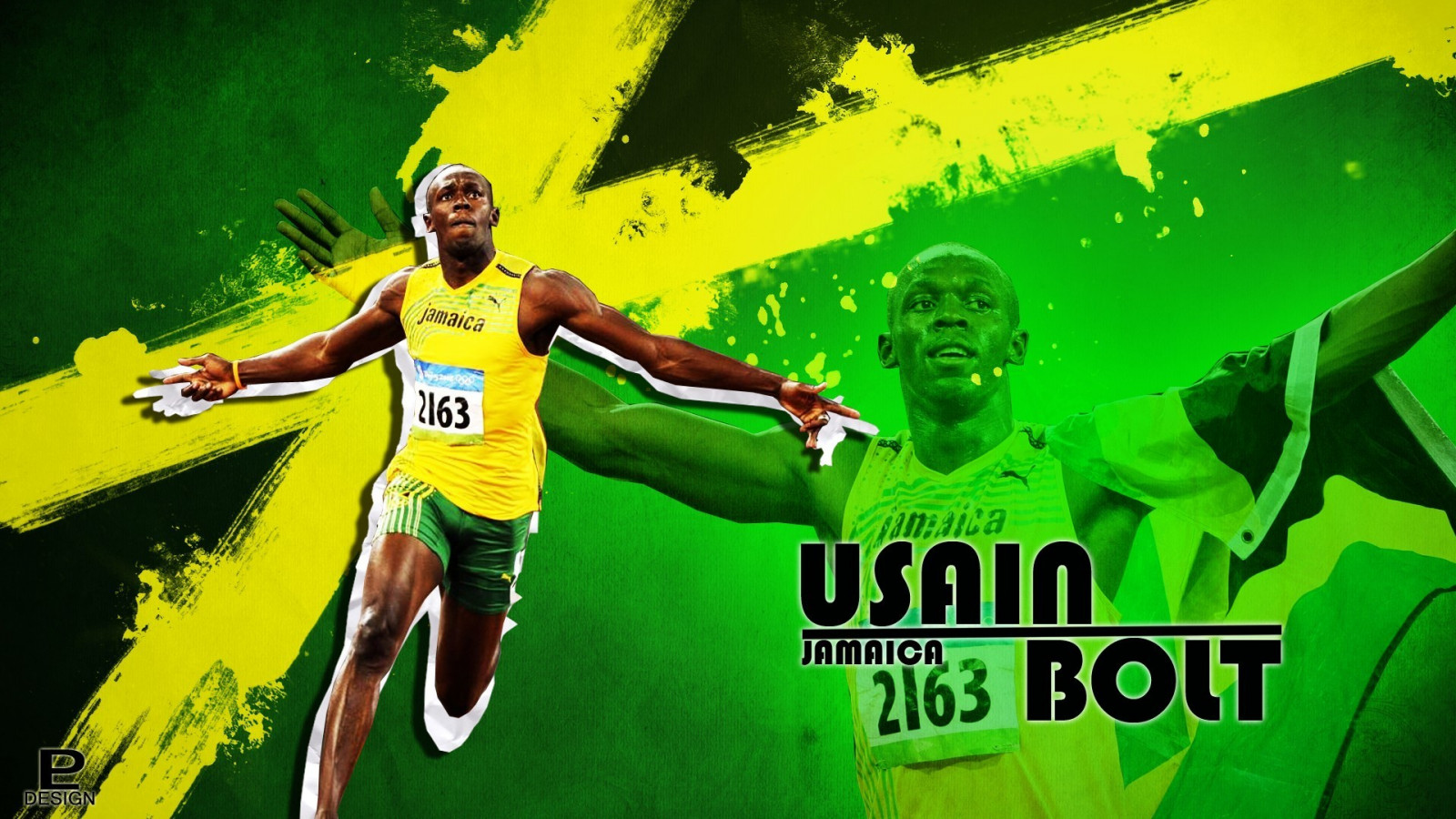 Wallpaper : sports, green, running, Usain Bolt, football player, human ...