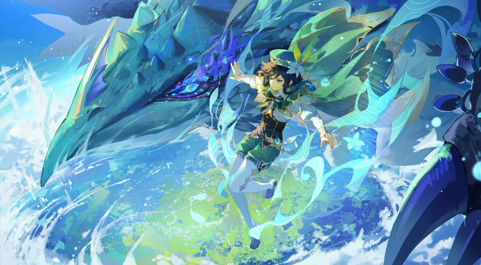 Wallpaper : Venti Genshin Impact, Genshin Impact 10394x5733 - cheez3 ...